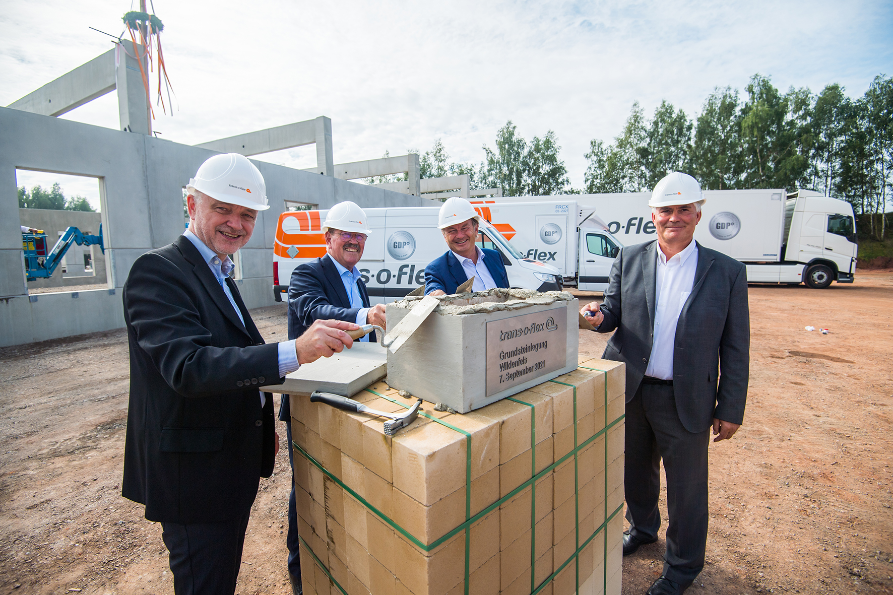 Laying of the foundation stone for our new logistics centre