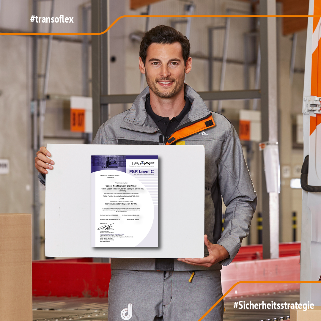 New Location Certified: How trans-o-flex Implements Its Security Strategy